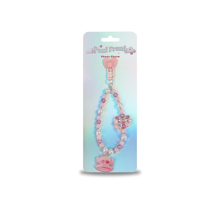 Plastic Bead Phone Chain